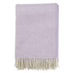 Lila plaid van 100% warme lamswol | Merk Klippan | Zacht & warm
