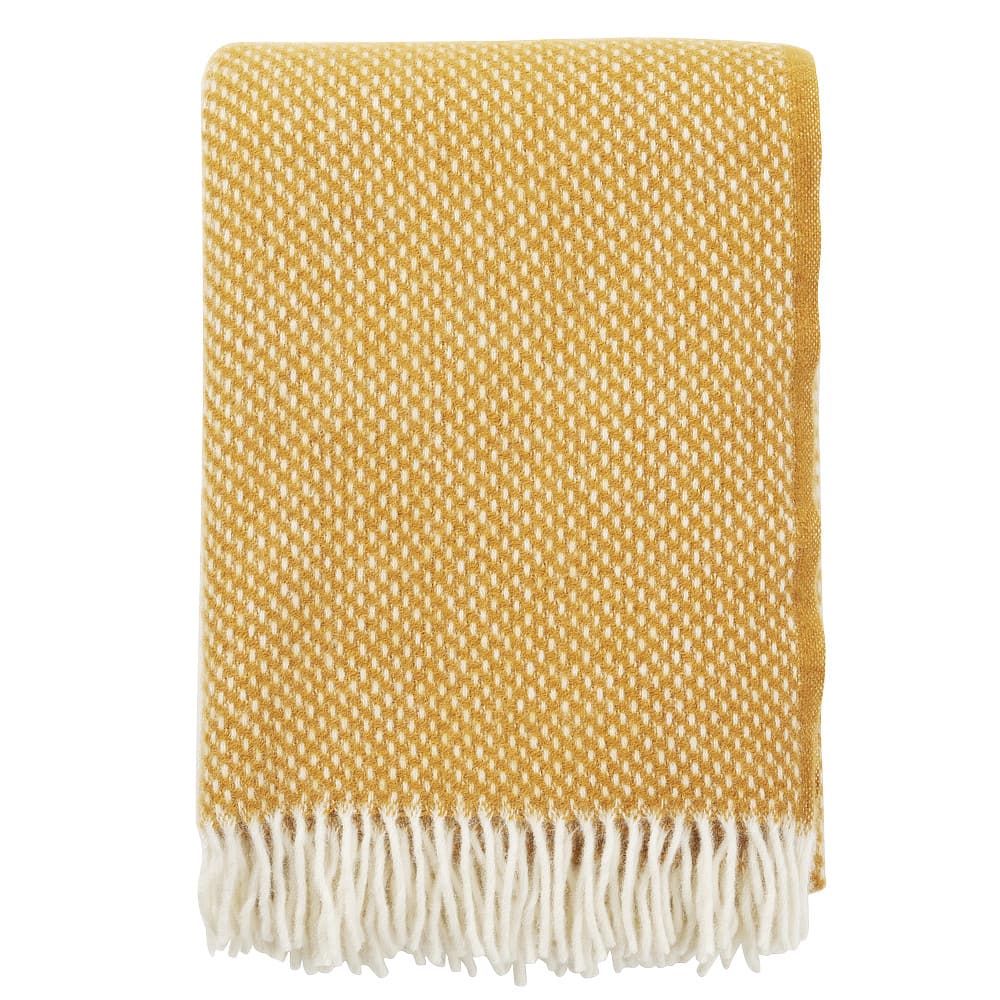 Gele plaids | Prachtige kwaliteit wol & katoen | Heerlijk zacht